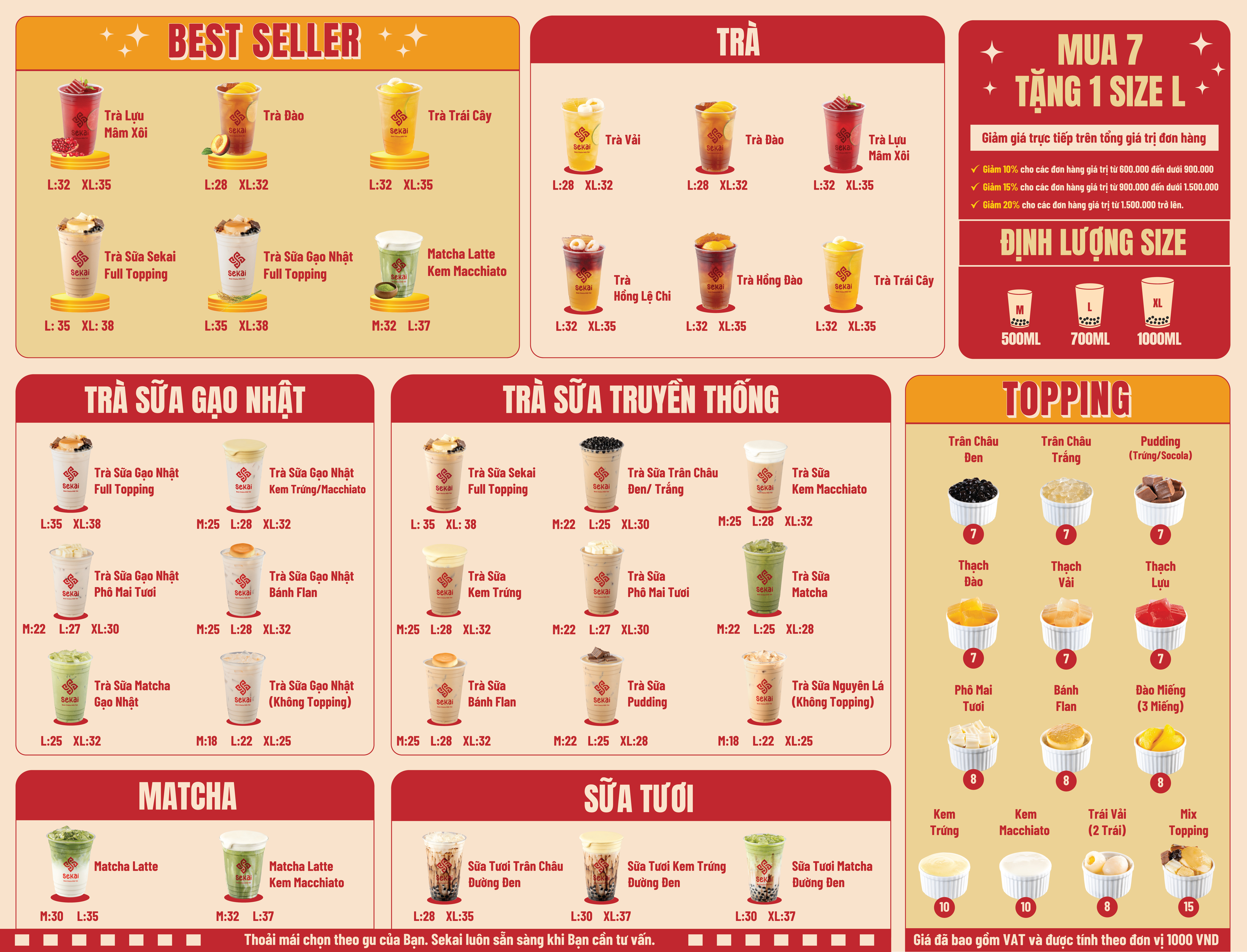 Sekai | Cửa hàng trà sữa & cà phê